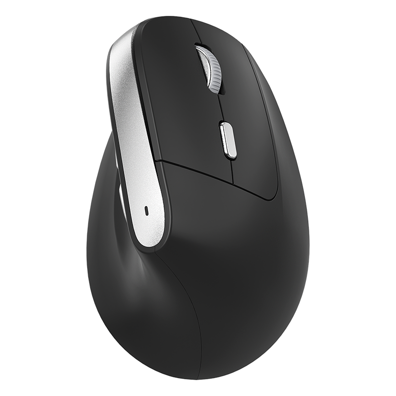 BOW MD190L充电三模人体工学垂直鼠标无线蓝牙笔记本静音女生中小手立式