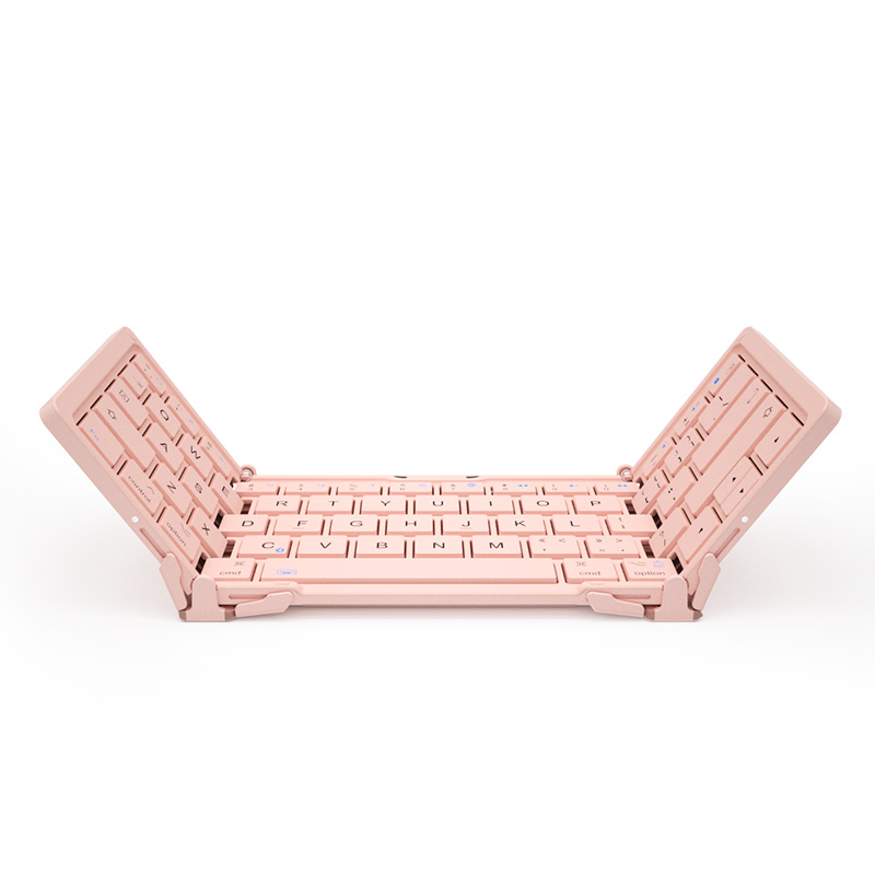 HB066 Slim Folding Wireless Three Bluetooth Keyboard, Folding Keyboard ...